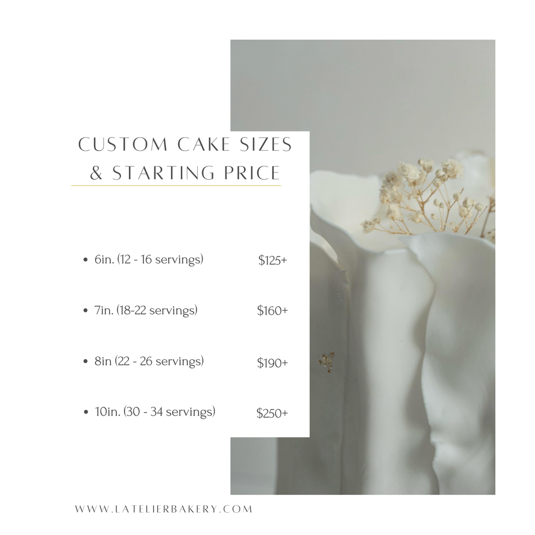 Custom Cakes – L'Atelier Bakery
